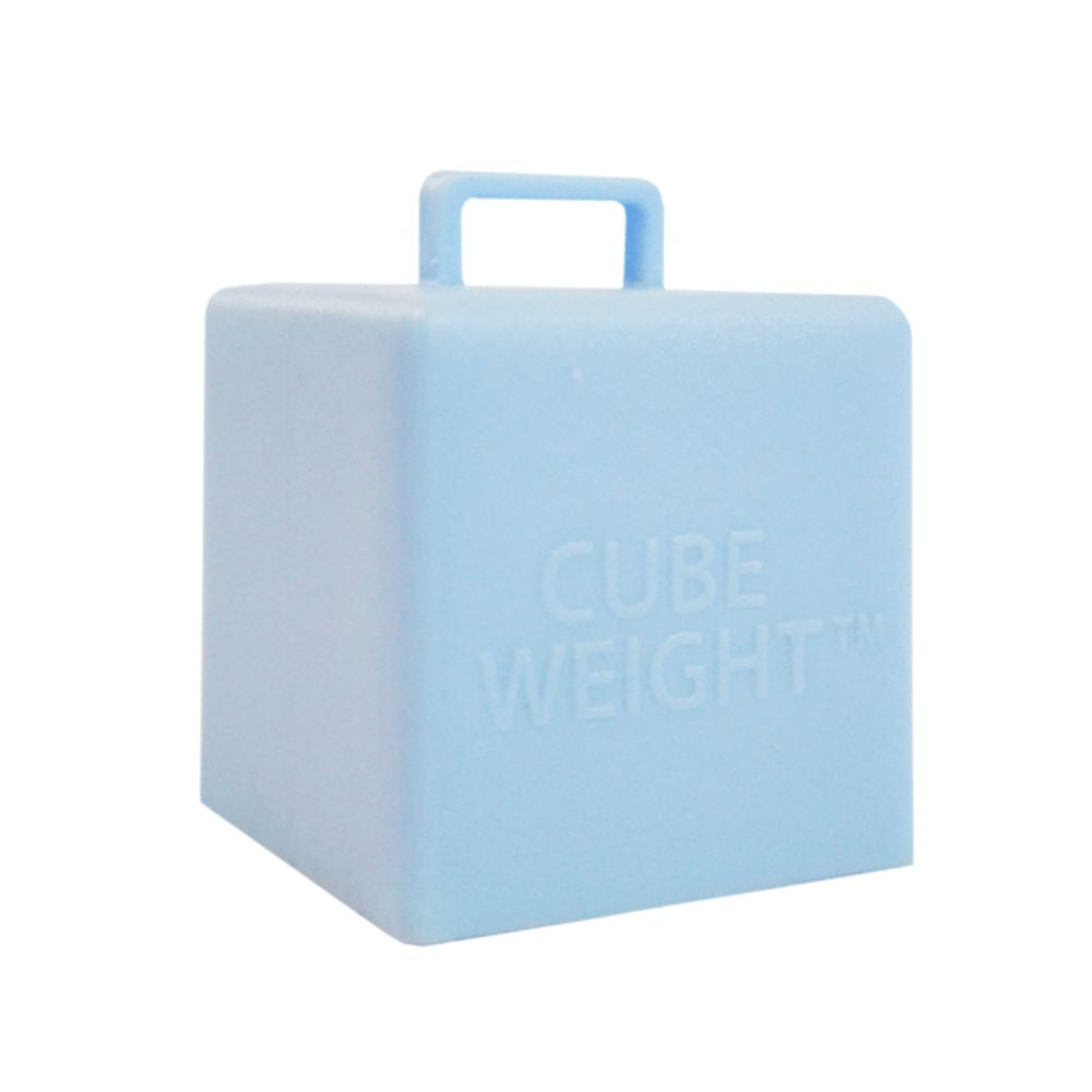 65-gram Cube Weight™ - Baby Blue Balloon Weight - 10 pcs/bag x 20 bags
